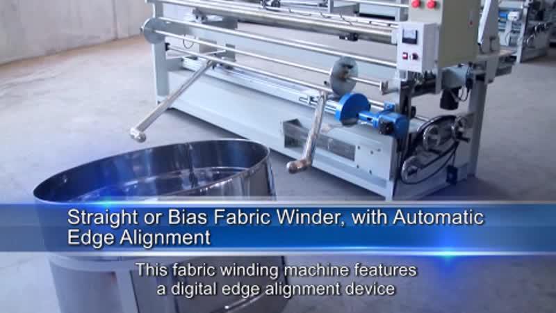 Fabric Winder with Automatic Edge Alignment | ETW Video